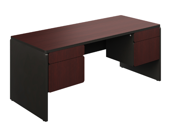 Double pedestal desk 60 x 30 x 30" Spazio | Portal Gebesa